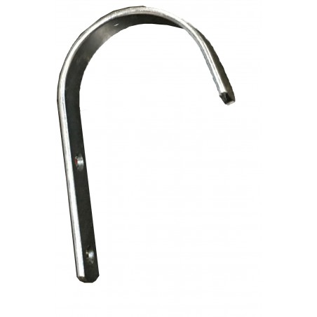 Crochet plat arrondi (la paire)